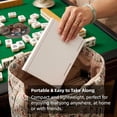 Mahjong Card Holder for Table, Under Mat Slide-in Stand, Angled Viewing ...