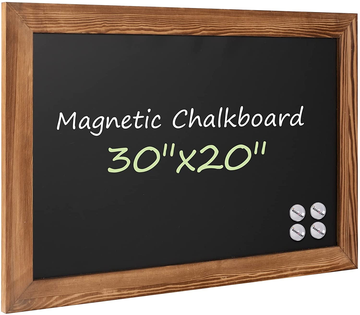 Board2by Rustic Wood Framed Magnetic Chalkboard 20 x 30, Large Hanging ...