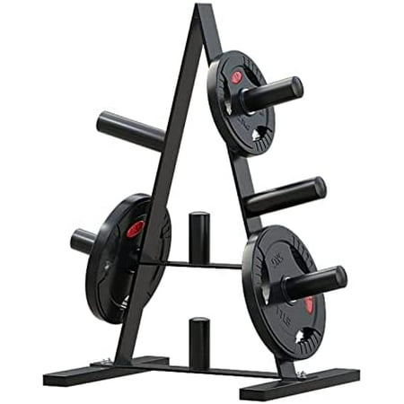 Barbell Olympic 2-Inch Plate Weight Tree Rack with High Weight Capacity ...