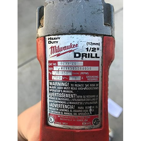 Milwaukee 0299-20 Heavy-duty Magnum Corded Drill 1/2" | Walmart Canada