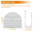 Gray Scallop Pattern Design Thick U Shape Acrylic Napkin Holder Non ...