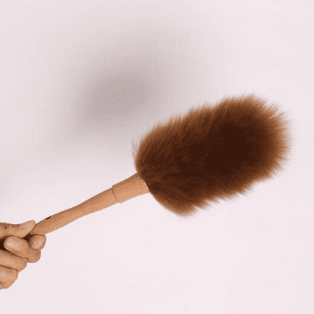 Small Duster（The Brown）, Soft Wool Cloth, Anti-static Microfiber Cloth ...