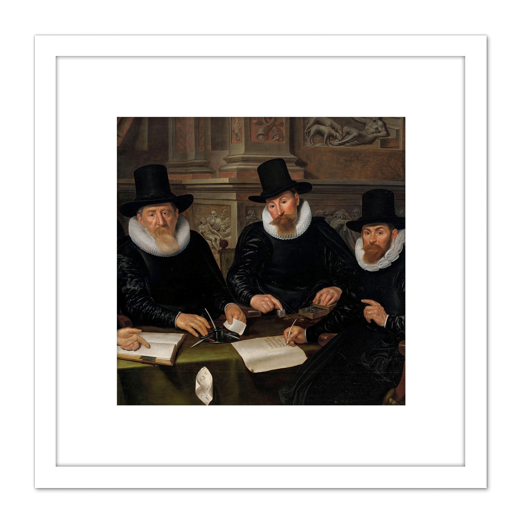 Van Den Valckert Regents Amsterdam Leper Asylum 8X8 Inch Square Wooden ...
