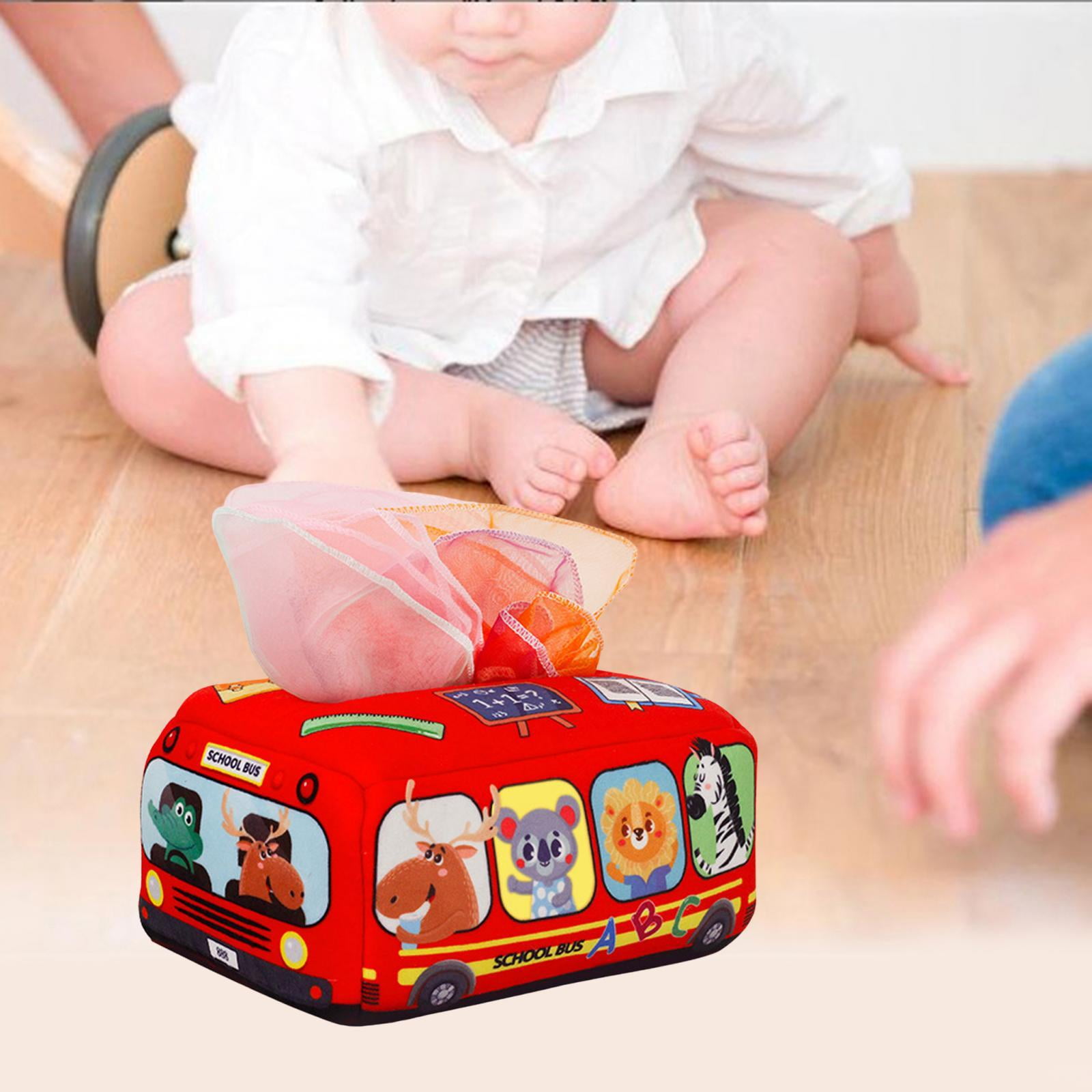 Baby Tissue Box Toy, Soft High Contrast Baby Toys 6-12 Months, Baby ...