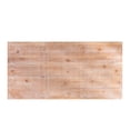 GDF Studio 47.6" Rustic Rectangular Coffee Table with Block Pedestal ...