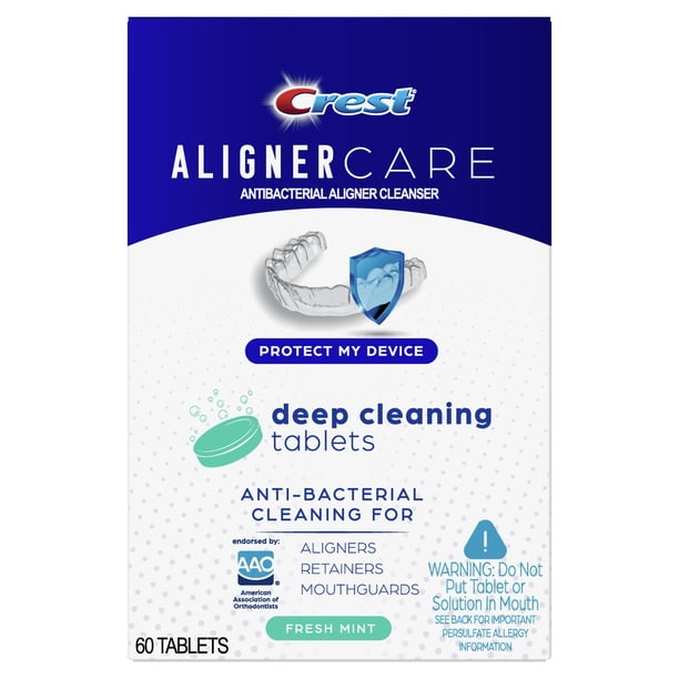 Crest Aligner Care Deep Cleaning Anti-Bacterial Tablets, 60 Count ...