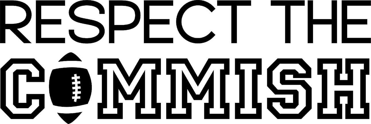 Respect The Commish Funny Football Commissioner Bet Fantasy c Wall ...