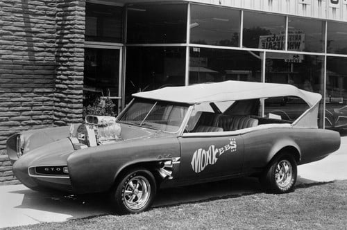 The Monkees Pontiac GTO Monkee Mobile classic car 24x36 Poster ...
