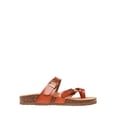 Time and Tru Women's Comfort Memory Foam Toe Thong Footbed Slide ...