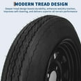 2-Pack Trailer Tire On Rim 4.80-12 480-12 4.80x12 4 Lug 12In Trailer ...