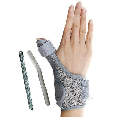 Justharion Thumb Splint Brace and Finger Plate Sprained Wrist Strap and ...