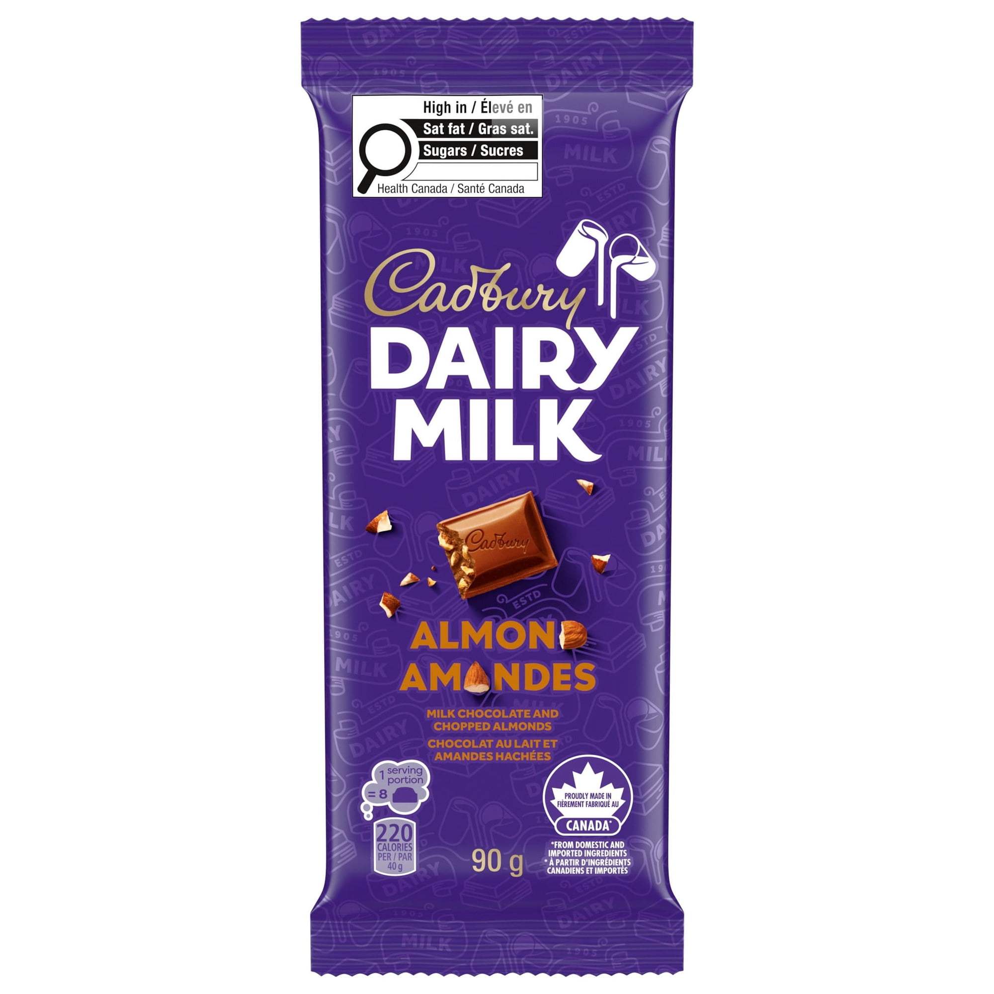 Click here for Cadbury Dairy Milk Almond Chocolate Bar With Chopp... prices