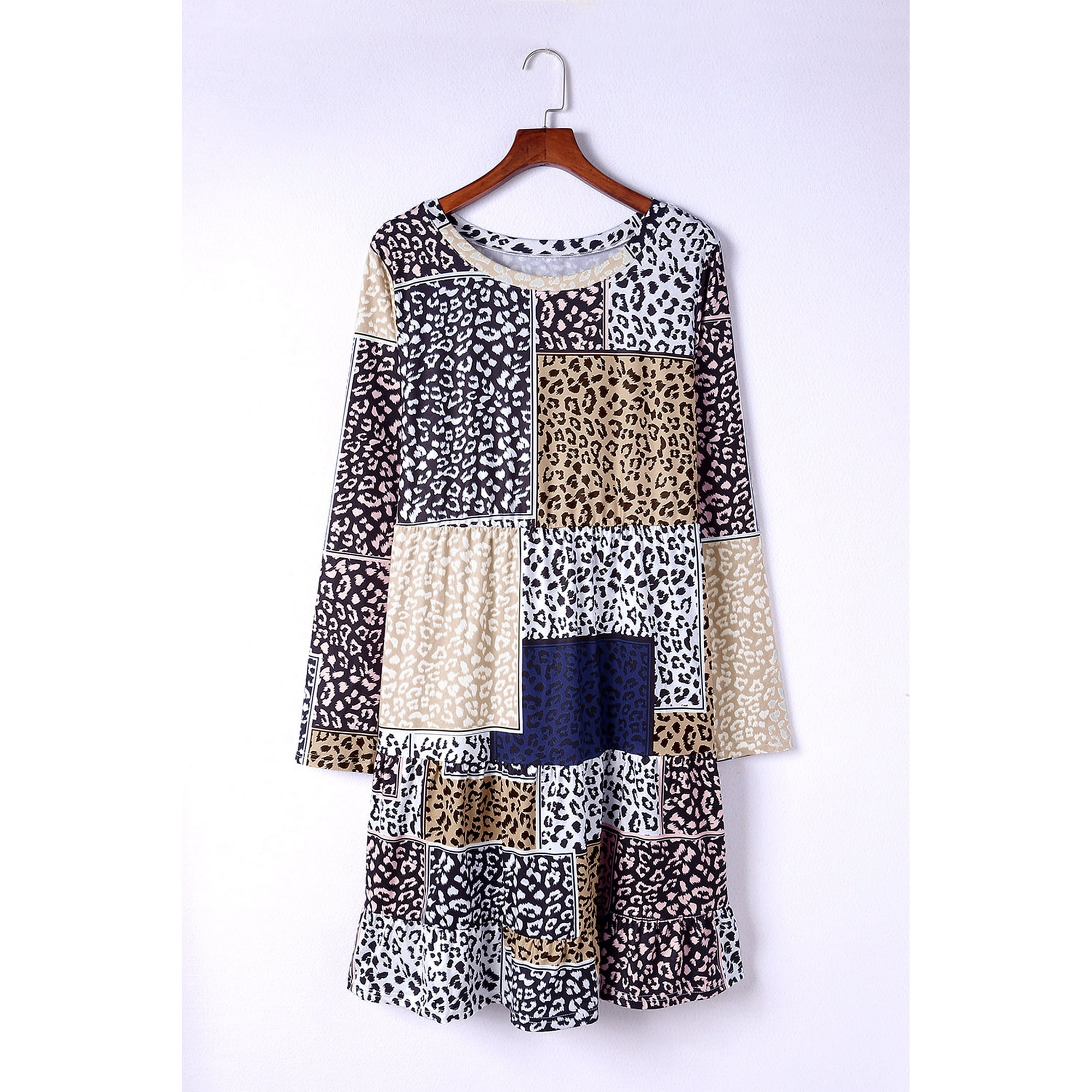 Click here for Poglip Womens Leopard Plus Size Long Sleeve Mixed... prices