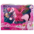Mattel Barbie A Touch of Magic Winged Pegasus and Puppy Toy Pink Doll ...