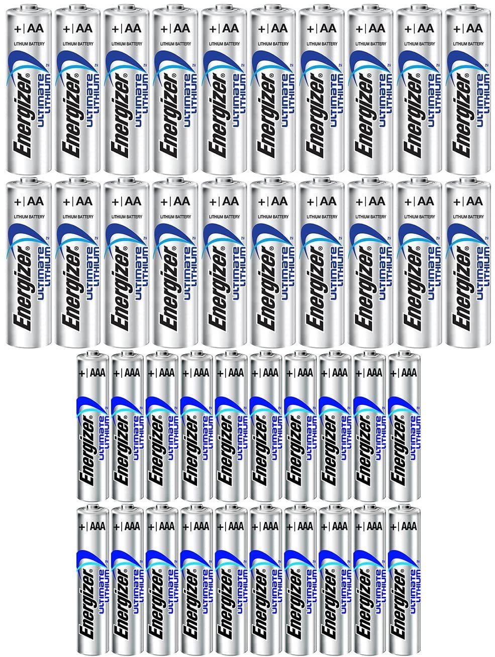 Energizer 20AA + 20AAA Industrial Lithium Long Lasting Leakproof ...