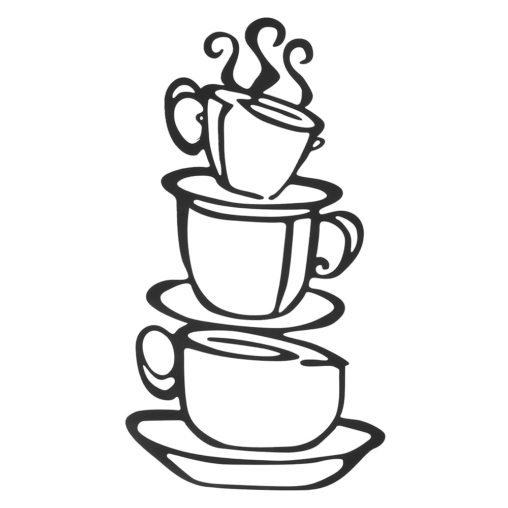 black-coffee-cup-silhouette-wall-decor-15-x-8-waterproof-coffee-bar