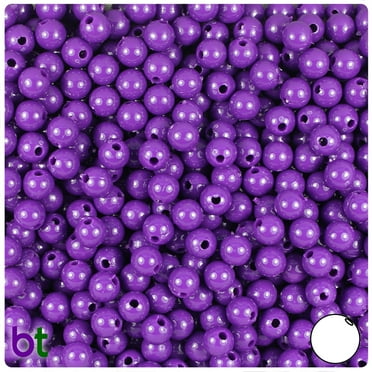 BeadTin Neon Bright Mix 6mm Round Plastic Beads (500pcs) - Walmart.com