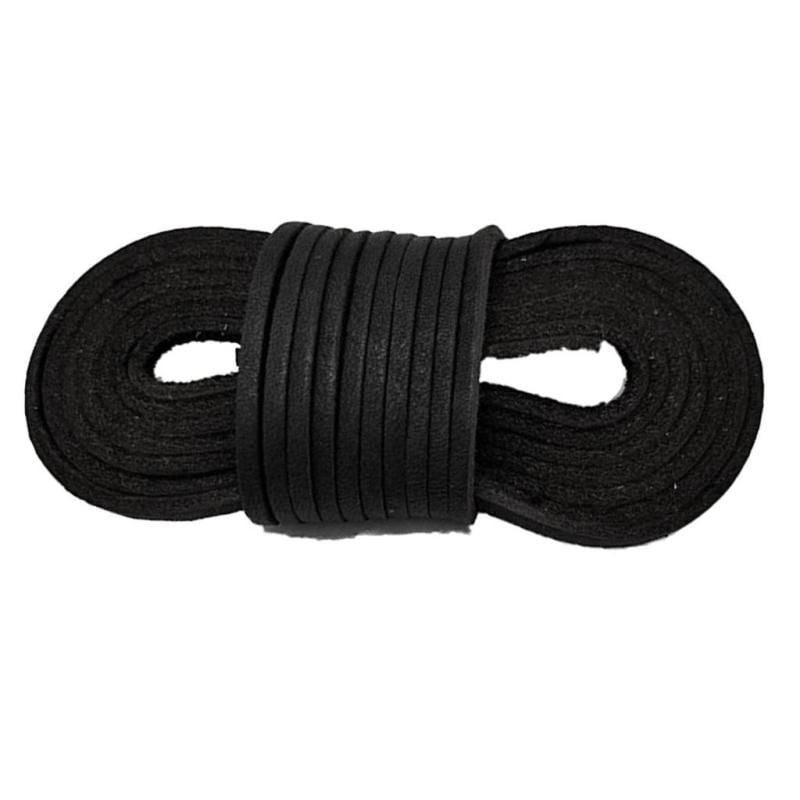 Leather Boot Shoe Laces-easy Sizing Cut to Fit 72 Inch - Black, as ...