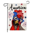 Honmine Independence Day Garden Flag Arrival, Digital Printed Linen ...