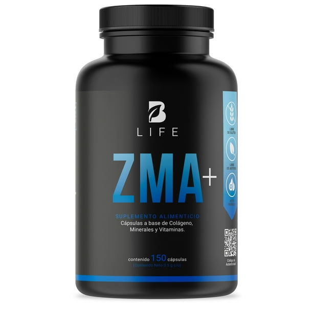 ZMA+ mezcla a base de Colágeno Hidrolizado con 150 Cápsulas ...
