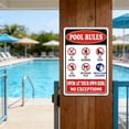 Outdoor Swimming Pool Warning Sign Swimming Pool Safety Notice Board ...
