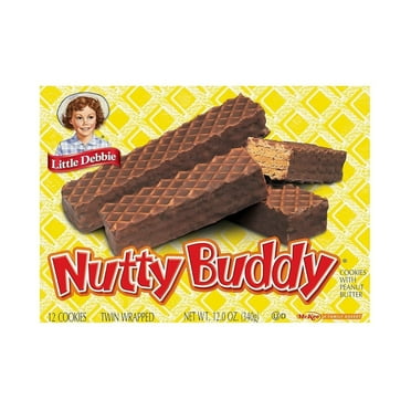 Little Debbie Nutty Buddy Bar, Large 3 oz., Individually Wrapped 2 ...