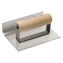 Kraft CF153 1" Radius Inside Curb & Sidewalk Tool w/Wood Handle, 6 x 4 ...