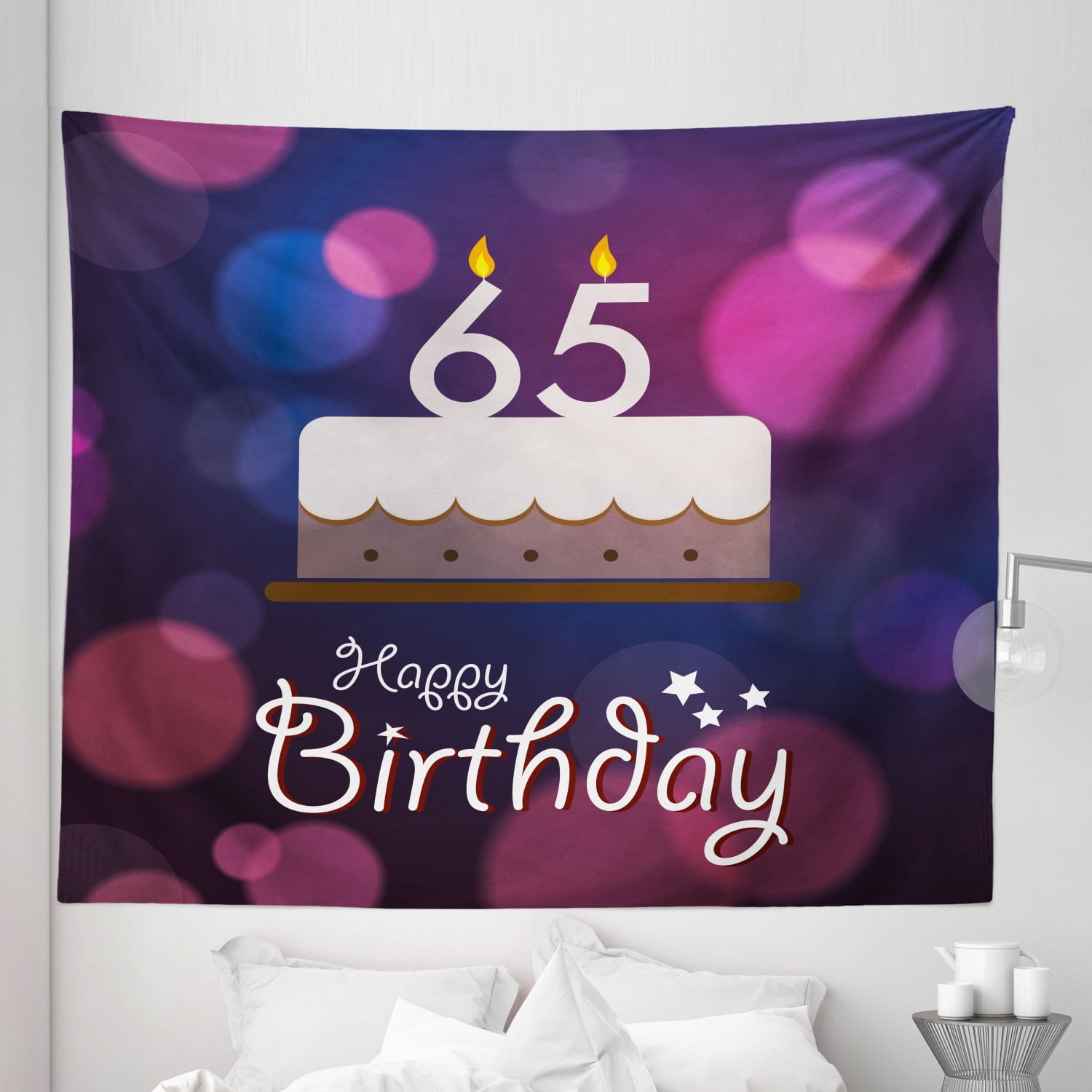 Birthday Tapestry, Party Ceremony Art Cake Hand Writing Calligraphy ...
