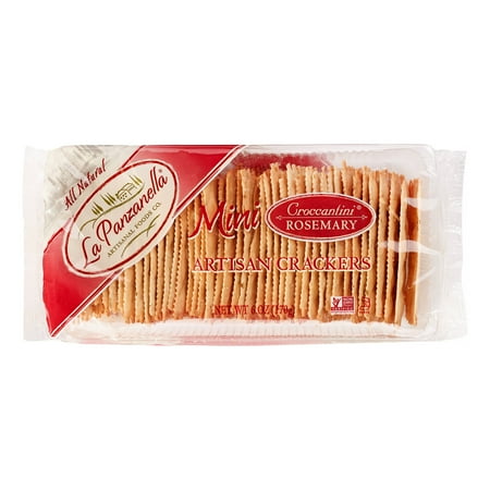 La Panzanella Mini Croccantini Crackers, Rosemary, 6 Ounce Packages ...