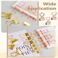 12Pcs 3 Styles Iron Binder Clips Notes Letter Paper Clip Office ...