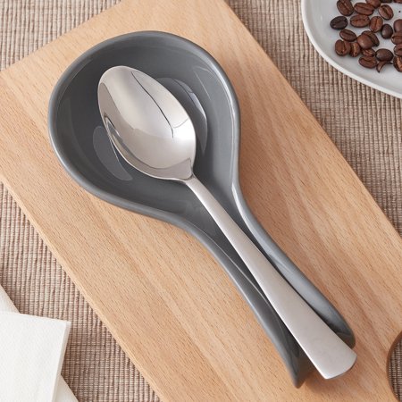 Mainstays Glazed Stoneware Spoon Rest, Gray - Walmart.com - Walmart.com