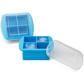 2 Mini tiny Ice Cube Trays Easy Twist BPA Free Tiny Ice Cold Drinks ...