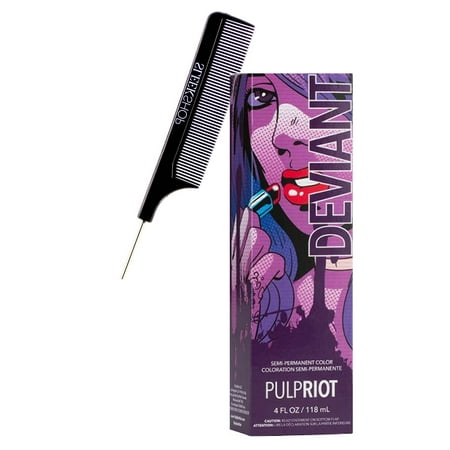 Deviant Plum - 4oz , PulpRiot Pulp Riot SEMI-PERMANENT Direct Dye Hair ...