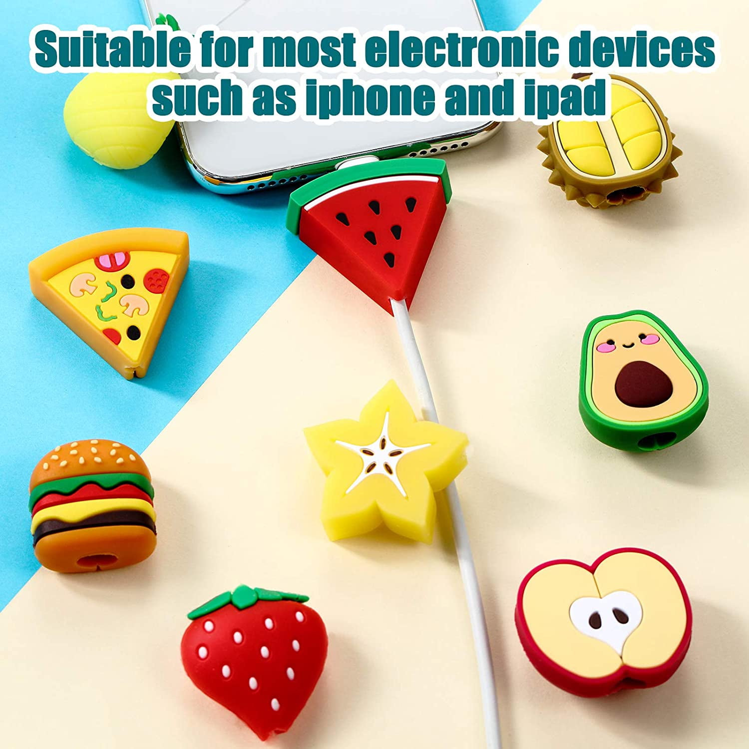 Buy Cute Cable Protector,13 Pack USB Charger Protector for iPhone iPad ...