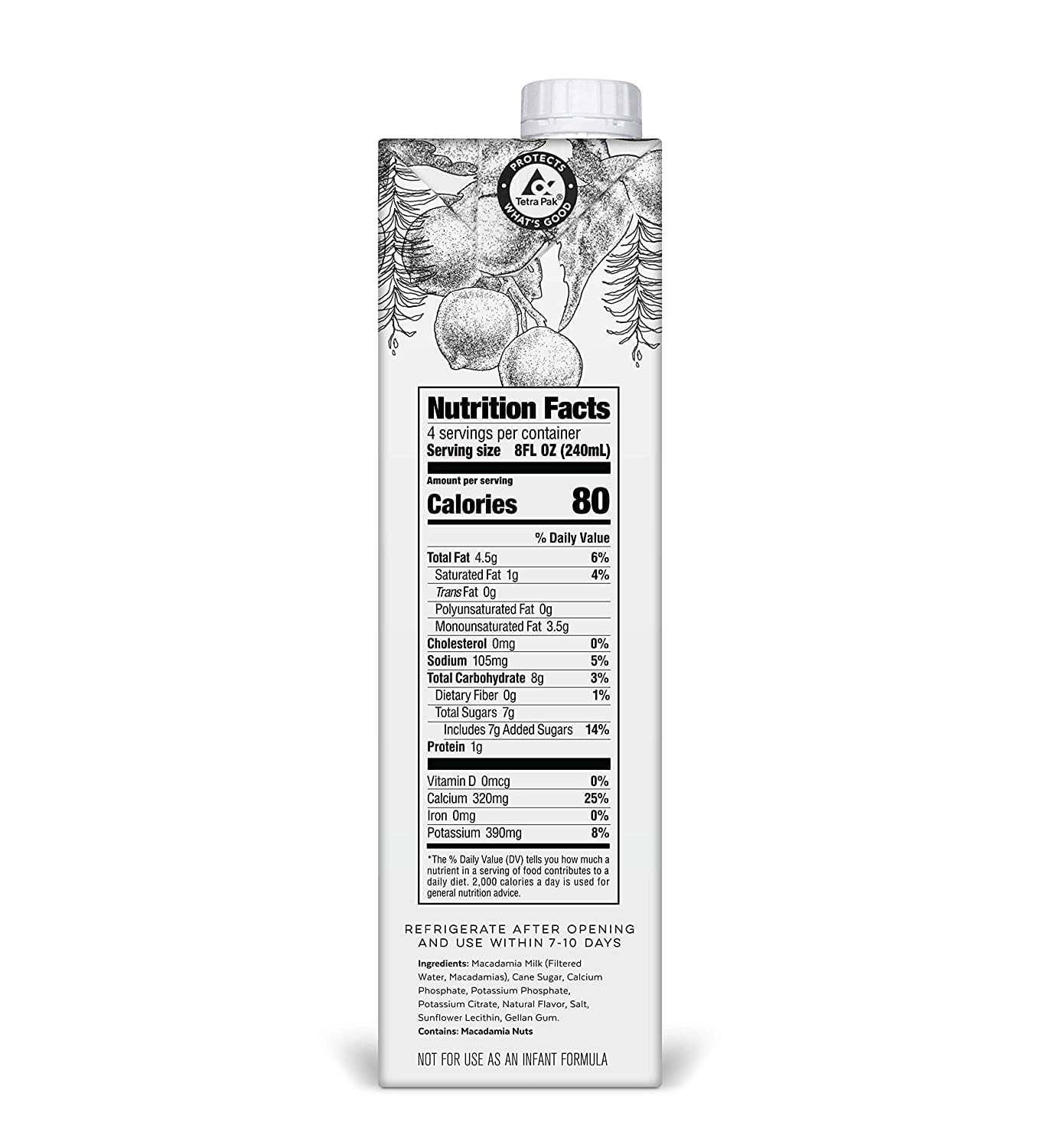 Buy 6 Pack)Milkadamia Latte Da Milk, 32 Fl Oz Online at Lowest Price in ...