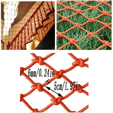 Baby Safety Outdoor Railing Net Protective Mesh Child Safety Net Orange ...