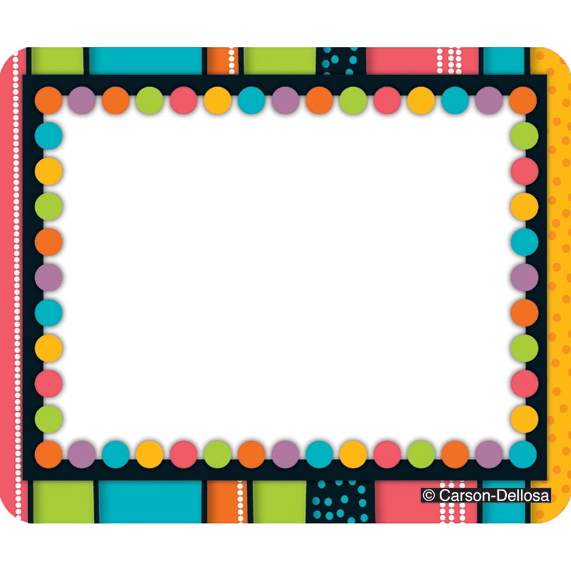 (6 Pk) Stylin Stripes Name Tags - Walmart.com