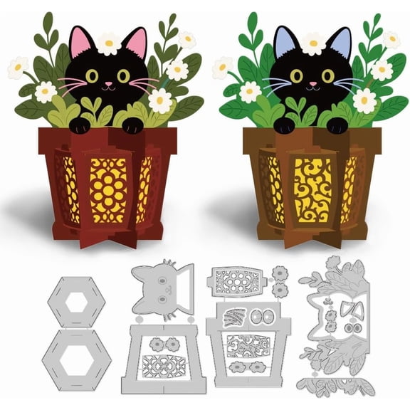 Flower Cutting Dies Metal Die Cuts Embossing Stencils for Scrapbooking ...