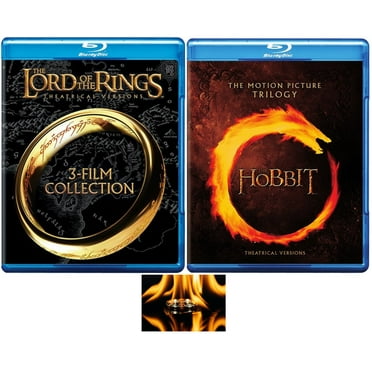 The Hobbit & The Lord of The Rings Trilogy: 6-Film Blu-ray Set Box ...