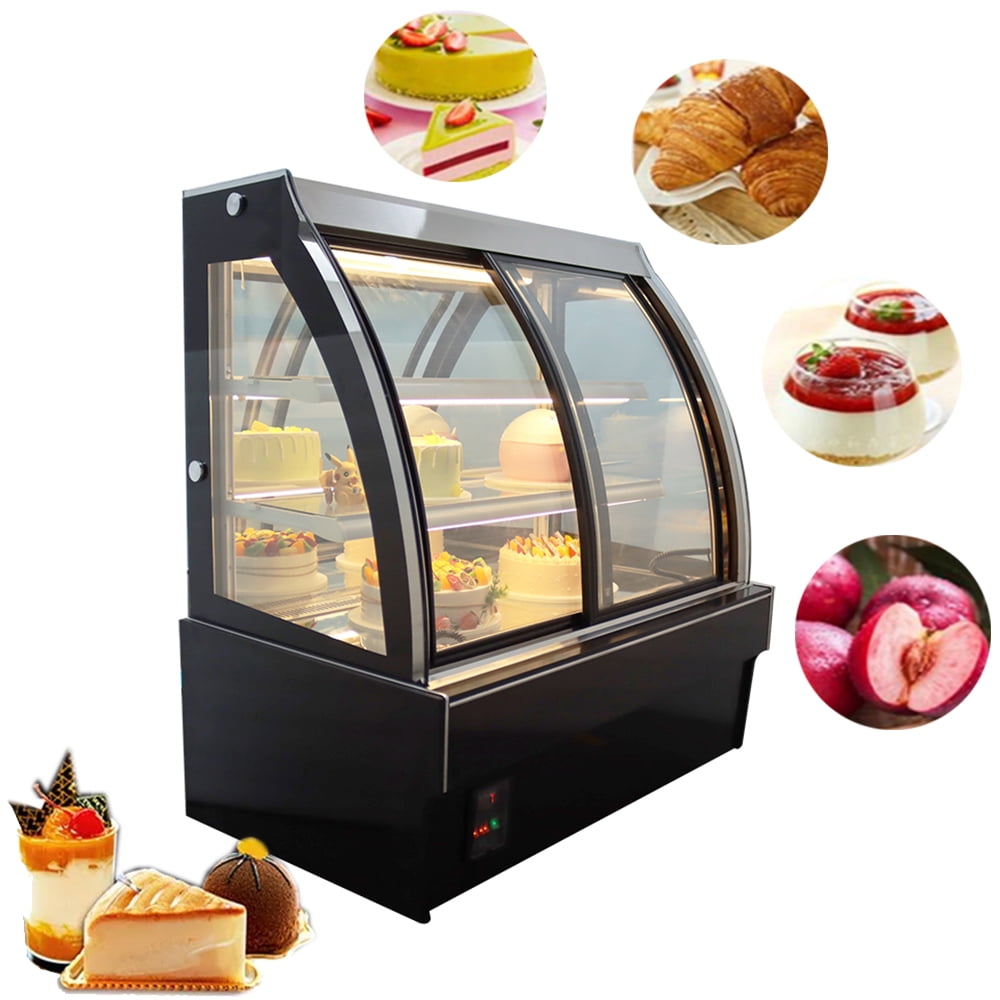 TECHTONGDA 48" Refrigerated Cake Showcase Countertop Front Sliding Door ...