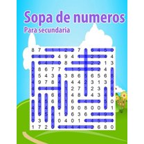 Sopa de numeros para jugar: Letra Grande -Una actividad para estimular ...