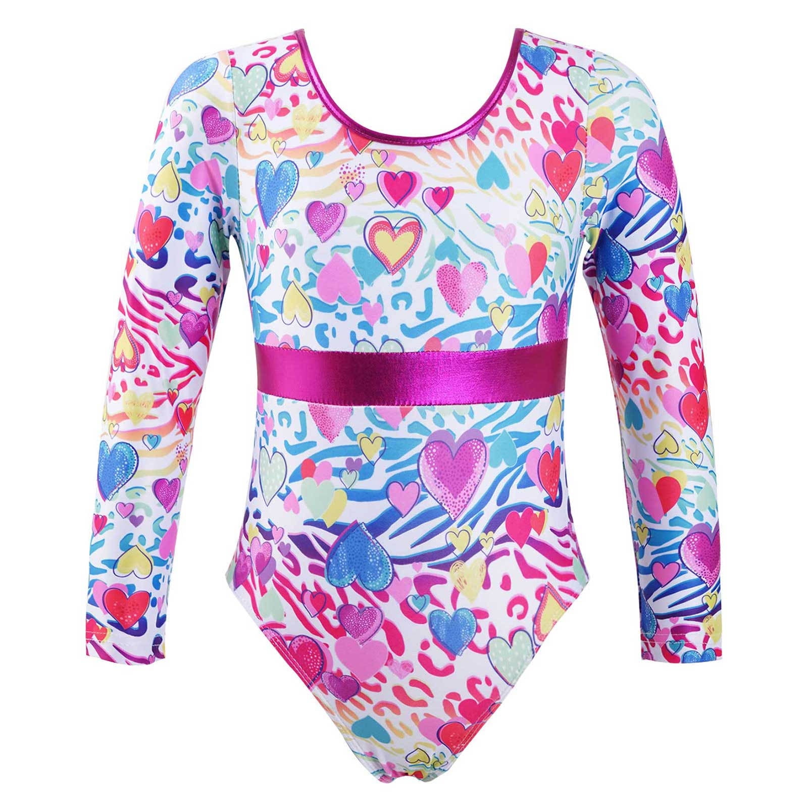 MSemis Kids Girls Gymnastic Leotard Unitard Ballet Dance Bodysuit ...
