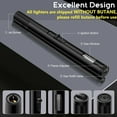 DAYI Torch Lighters 3 Pack Refillable Butane Lighter with Visible Fuel ...