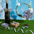 1 Roll Polyester Ribbons Flat with Tartan Pattern Black 3/8 inch(10mm ...