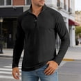 Bainana Mens Shirts Solid Color Long Sleeve Lapel Collar Tops ...