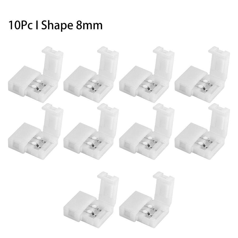 1/5/10Pcs Free Welding Clip-on Coupler Solderless Corner PCB LED Strip ...