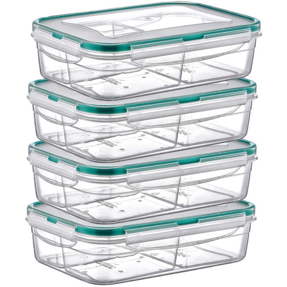 3 compartment food storage containers