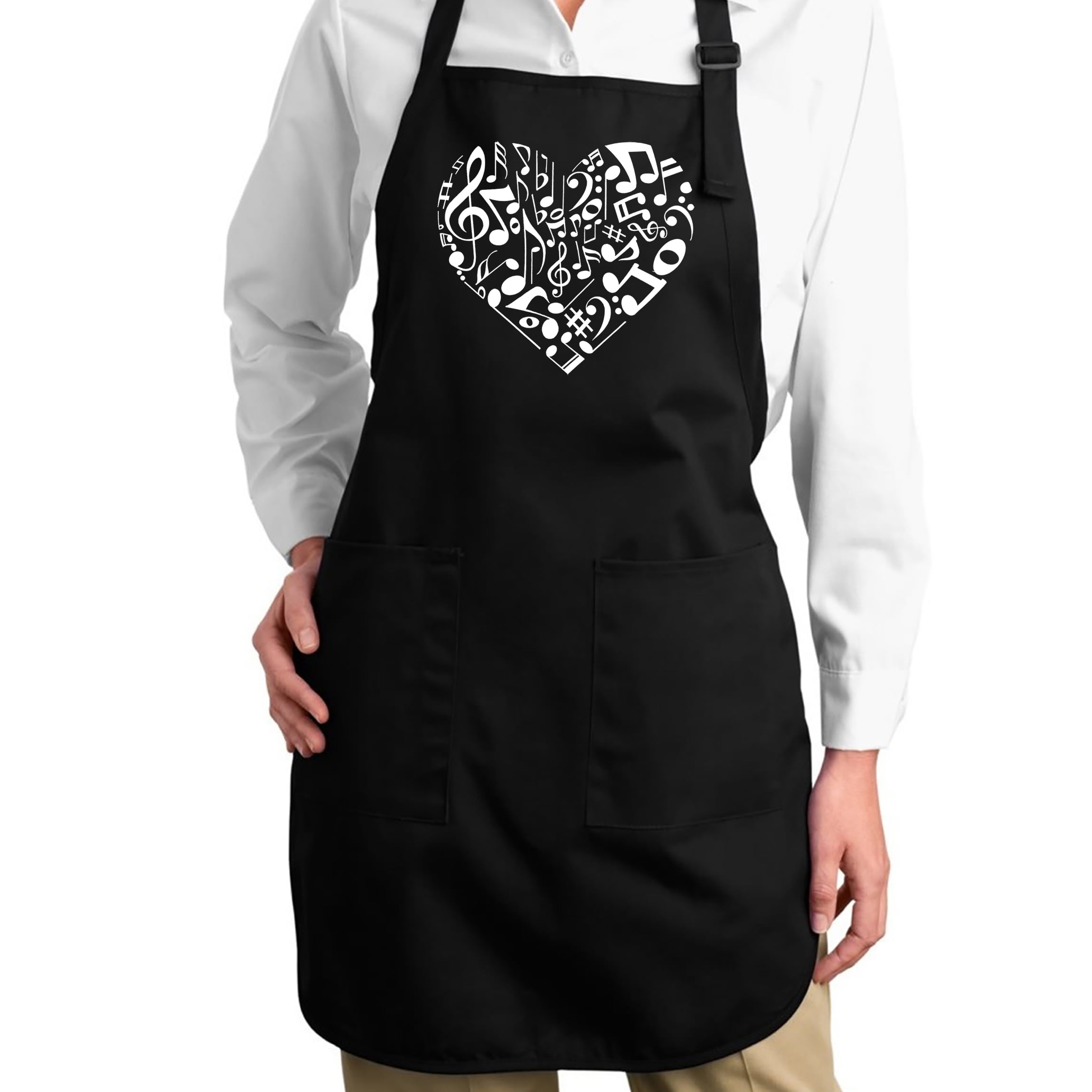 Full Length Word Art Apron - Heart Notes - Walmart.com