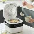 3L Smart Rice Cooker, 6-Cup Uncooked, Fuzzy Logic, Stainless steel ...
