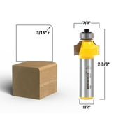 Yonico 1/2" Radius Round Over Edge Forming Router Bit - 1/4" Shank ...